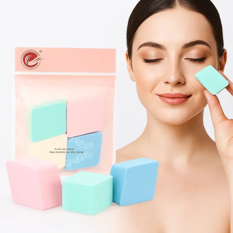 Diamond Shape Makeup Sponge Set Flawless Foundation & Concealer Blendi ...