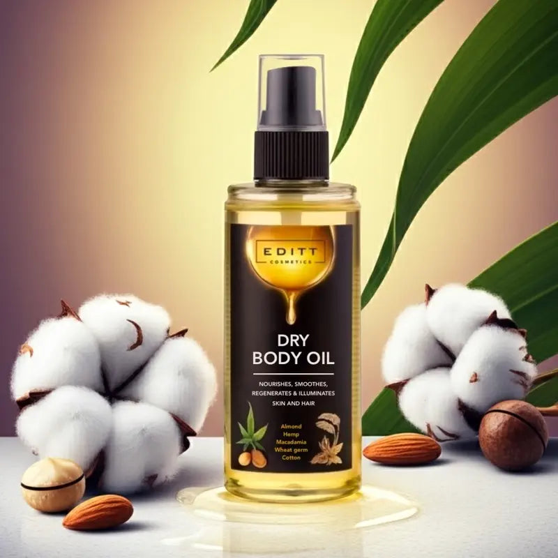 Nourishing Dry Body & Hair Oil Hemp & 5 Precious Natural Oils ...